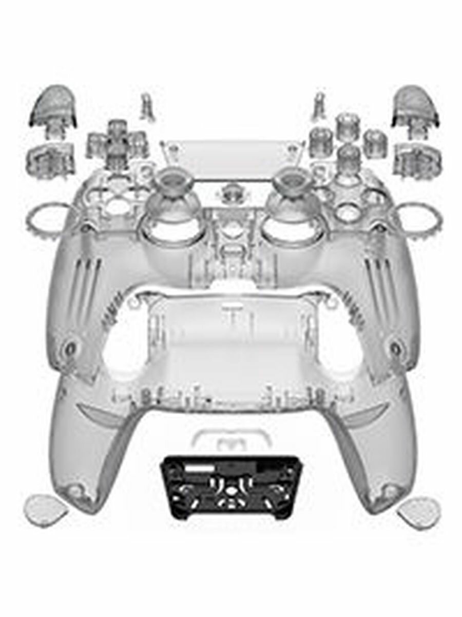 Полный комплект корпуса, кнопок и покрытия для тачпада eXtremeRate Luna, совместимый с контроллером PS5 BDM-030/040/050