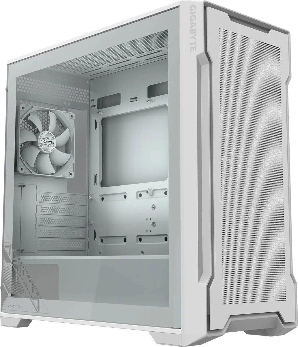 Корпус Gigabyte C102W GB-C102GI белый без БП M-ATX 5x120mm 4x140mm 2xUSB3.0 audio bott PSU