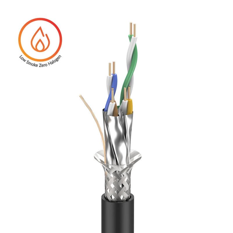 Кабель витая пара на катушке Roxtone C6ALX-LSZH/FRNC/500 Black 500.0m, катушка