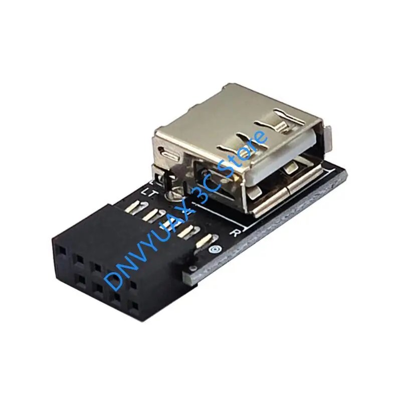 USB 2.0 Адаптер 9-контактный Разъем для Материнской Платы A right