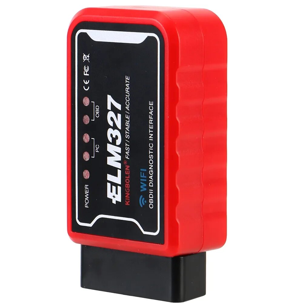 OBD2 сканер ELM327 WiFi, красный