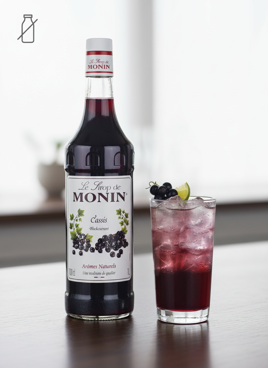 Сироп для коктейлей, мороженого и десертов Черная смородина 1л MONIN