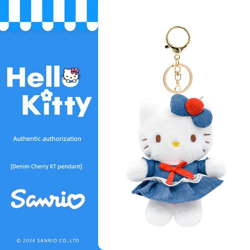 Оригинальный плюшевый кулон Hello Kitty, брелок для сумки Hello Kitty, игрушка-украшение, подарок на день рождения