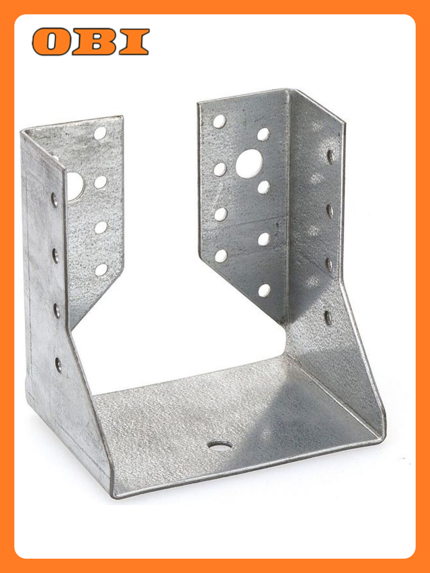 Наконечник балки закрытый Стройбат белый цинк 100х105х2,0 мм