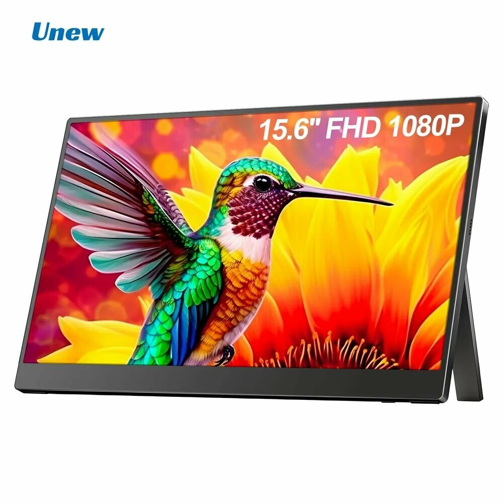 UNEW 15.6" Монитор Ultra HD Portable Monitor, черный матовый