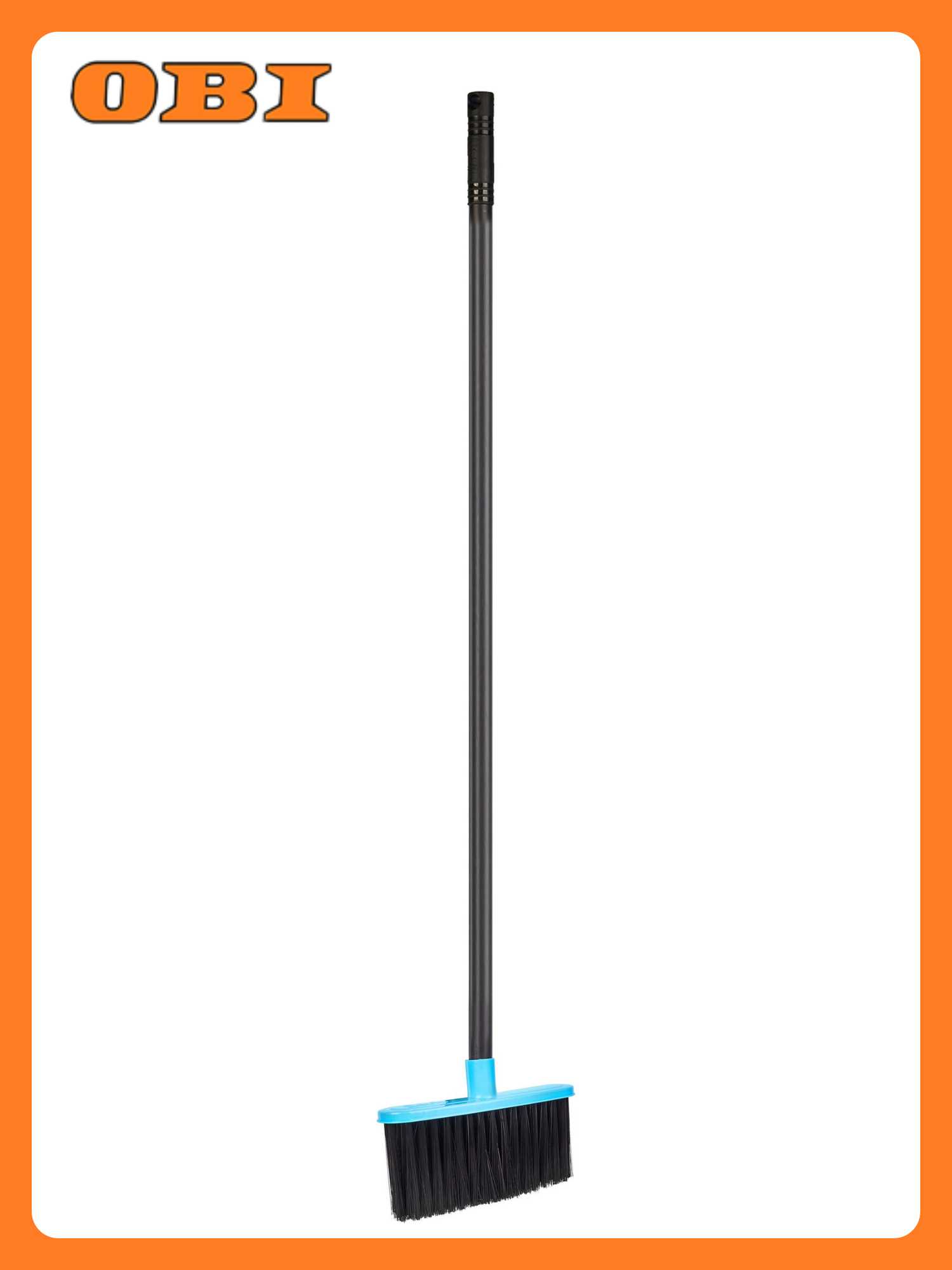 Щетка с ручкой Plastic Centre, съемная ручка, пластик, черная