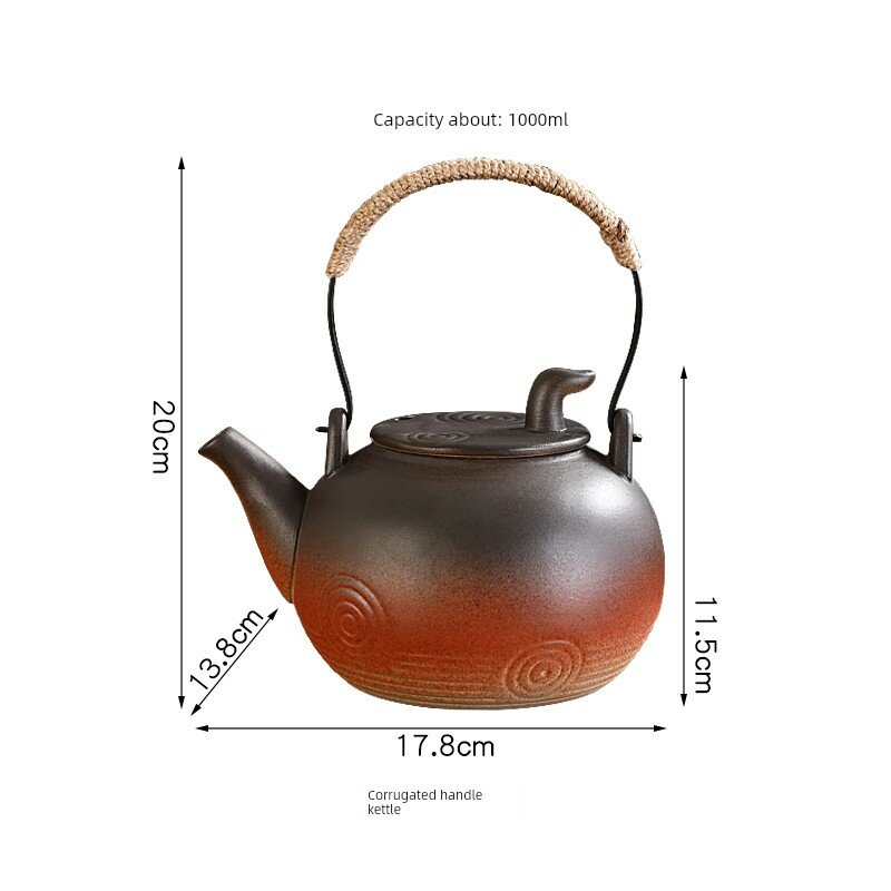 Чайник для заваривания чая в японском стиле, работающий на дровах, керамический чайник, специальный чайник для