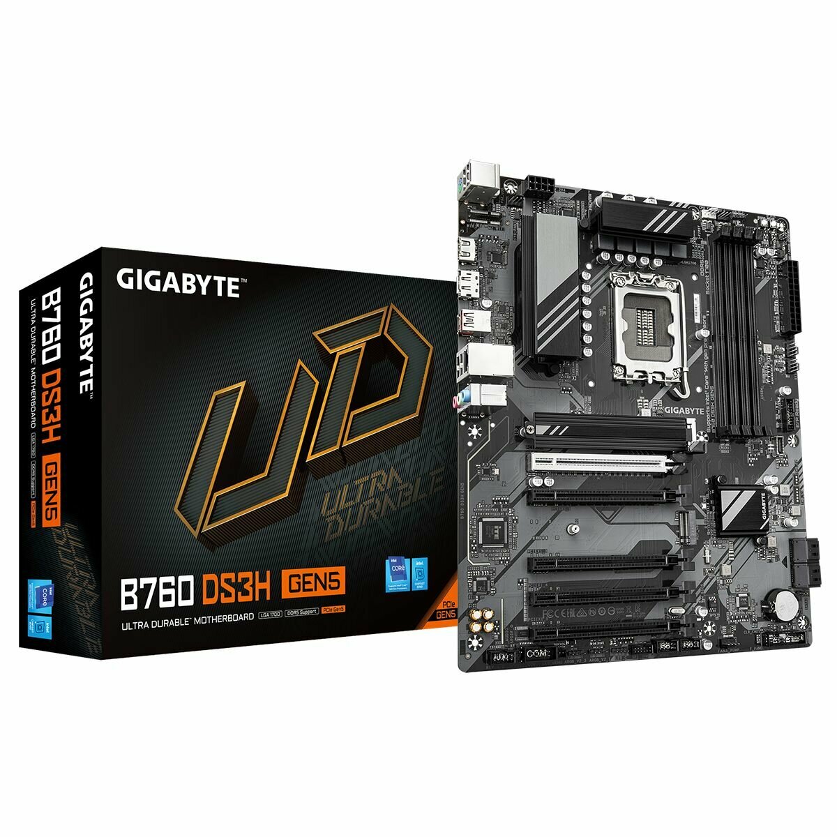 Материнская плата Gigabyte B760 DS3H GEN5, LGA1700, Intel B760, ATX, RTL (B760 DS3H GEN5)