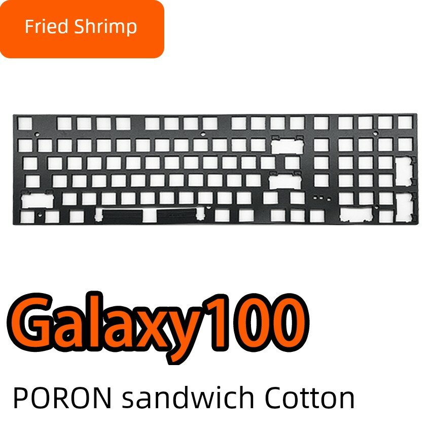 Механическая клавиатура VTER Galaxy100: звукоизолирующая подкладка PORON, амортизирующая подкладка из хлопка PET,