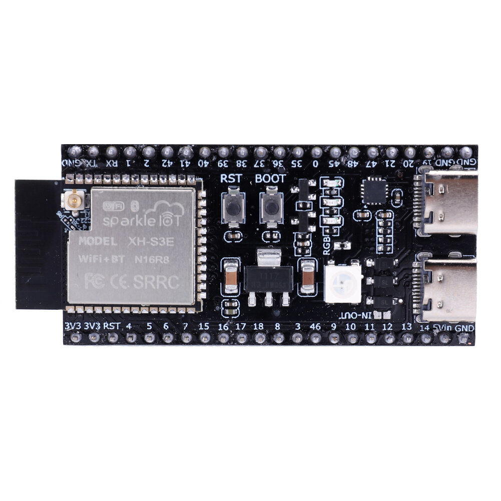 Модуль ESP32-S3-DevKit с 8 МБ PSRAM и 16 МБ Flash