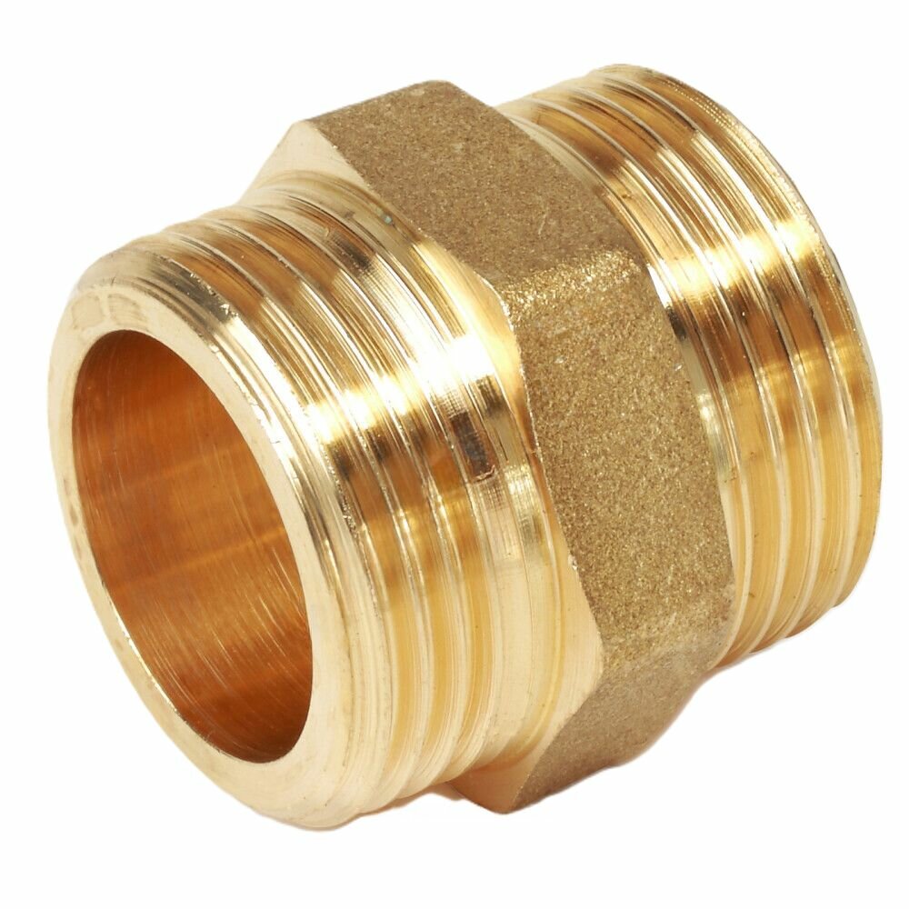 Ниппель латунь Ду 40 (1 1/2") НР R189 Giacomini R189Y007