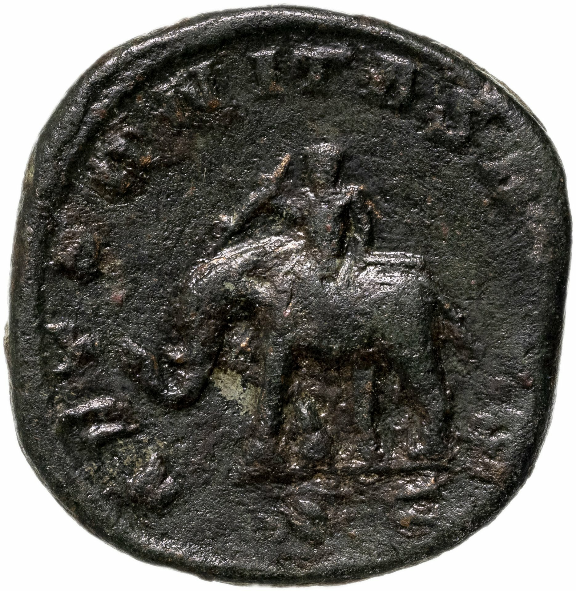 Римская империя, Филипп I Араб, 244-249 годы, Сестерций Слон, Бронза, в сохранности F-VF