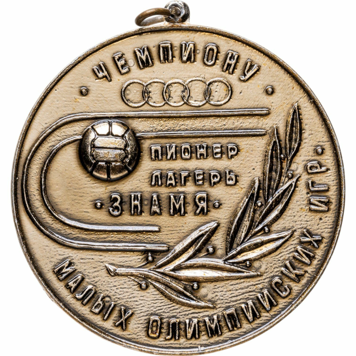 Медаль "Чемпиону малых олимпийских игр Пионер лагерь знамя"