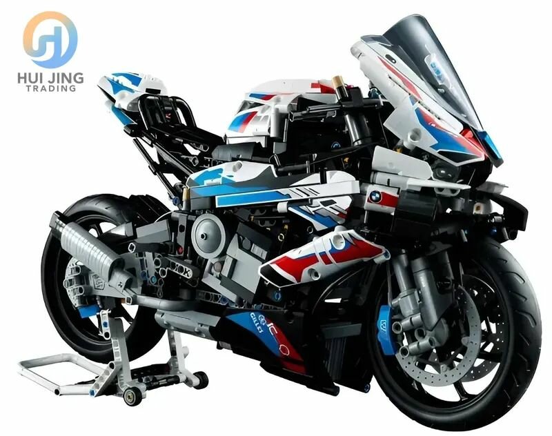 Конструктор Техник набор "Мотоцикл BMW M 1000 RR" 1920 деталей (Спортбайк БМВ М 1000 РР, мотобайк technic, совместимый, конструктор для мальчиков, большой набор)