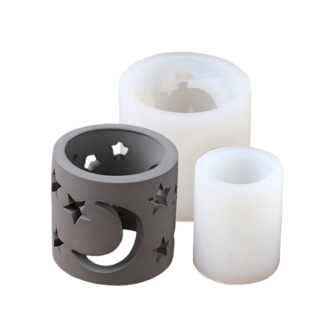 Силиконовая форма для абажура из чайного воска Star Moon