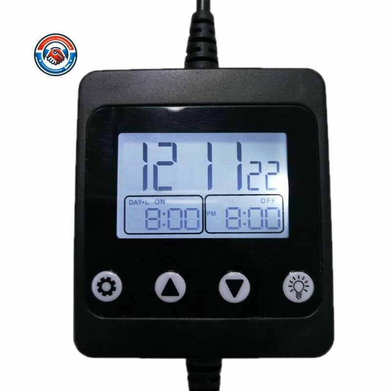 Контроллер диммера и таймер для аквариумного света, имитация рассвета и заката, автоматический дневной цикл, регулировка яркости 0-100%, DC 5-30 В, 150 Вт, черный