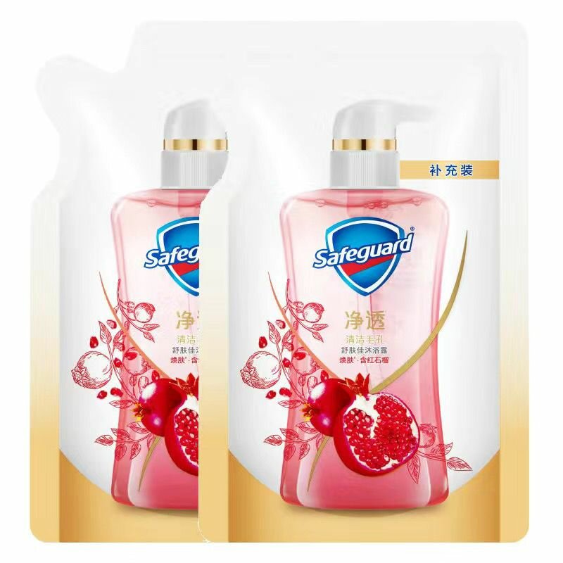 Оригинальный гель для душа Safeguard с красным гранатом и камелией для очищения пор, контроля жирности, устранения акне, избавления от клещей, с длительным ароматом для мужчин и женщин.