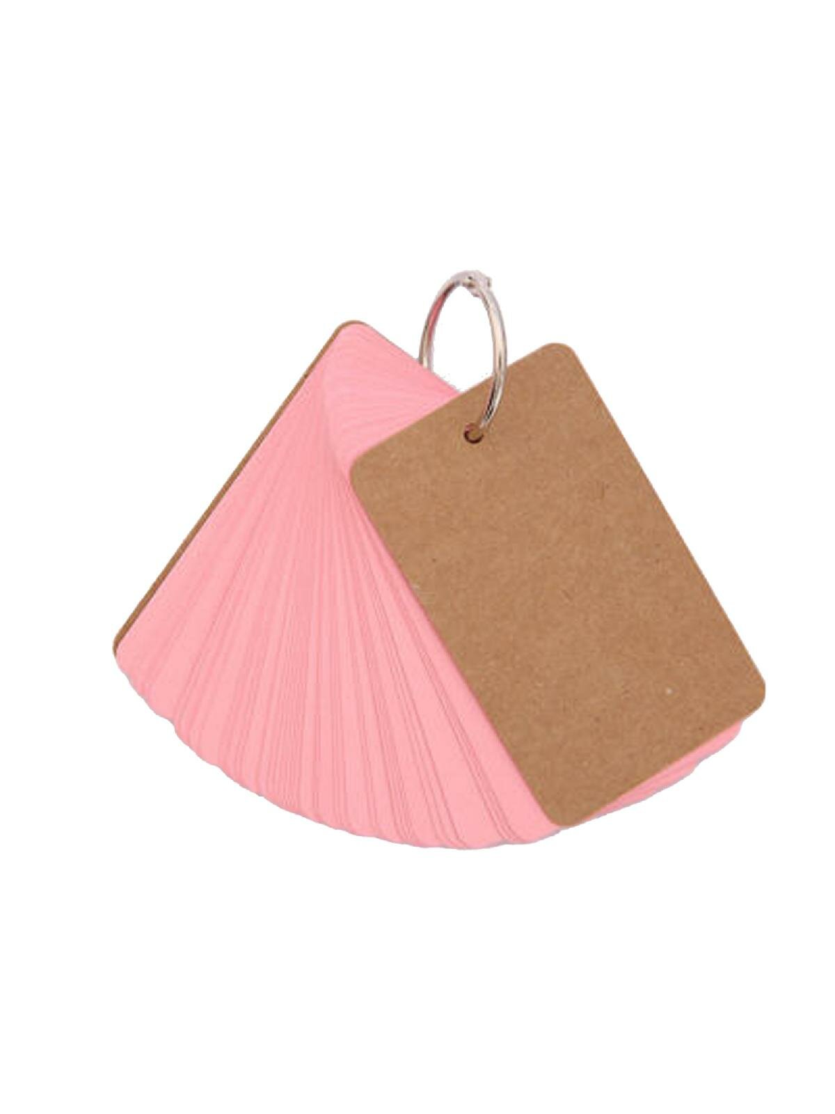 Картотеки с переплетными кольцами Перфокарты для заметок Учебная карточка Флэш-карта 3,5x2 дюйма