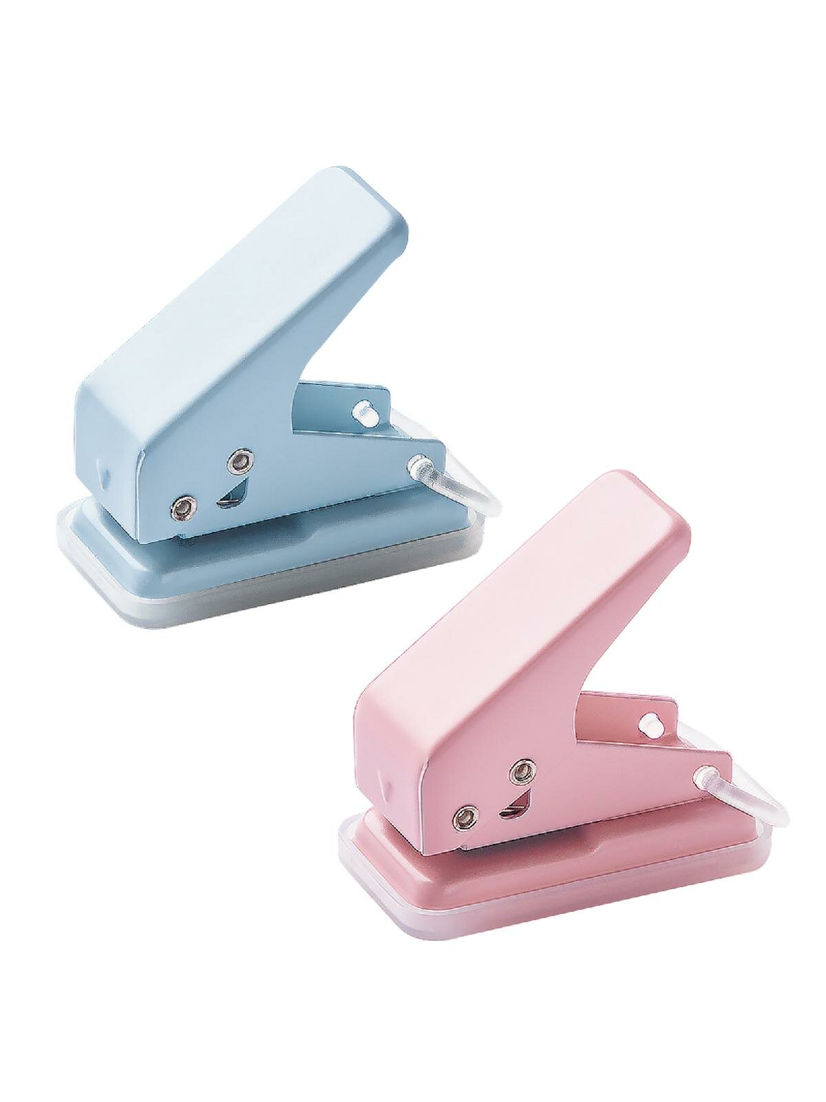 2 Шт Маленький дырокол 6 мм Ручной дырокол с одним дыроколом для школы