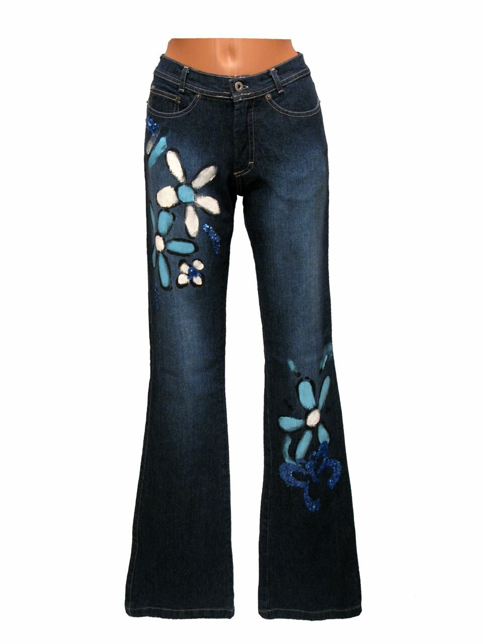 Джинсы клеш