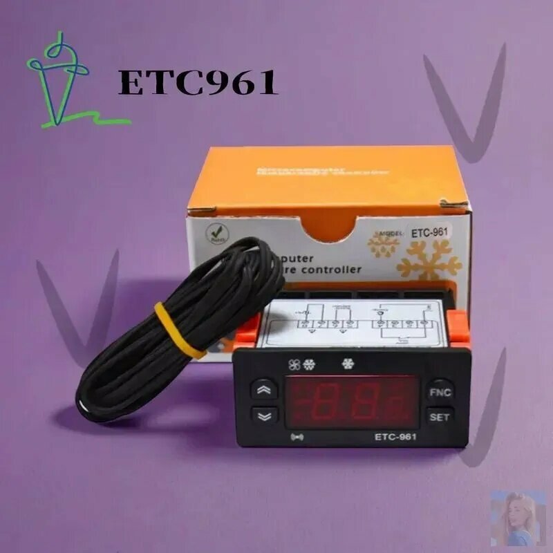 ETC-961 Умный терморегулятор для холодильников 220В с датчиком NTC/PTC