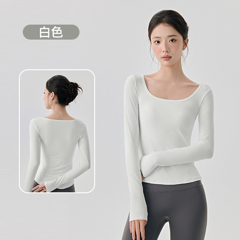 Йога одежда для женщин, топы, высококачественные, облегающие, дышащие, для фитнеса, с длинным рукавом, для бега, тренировок, пилатеса, высокоэластичные спортивные с длинным рукавом