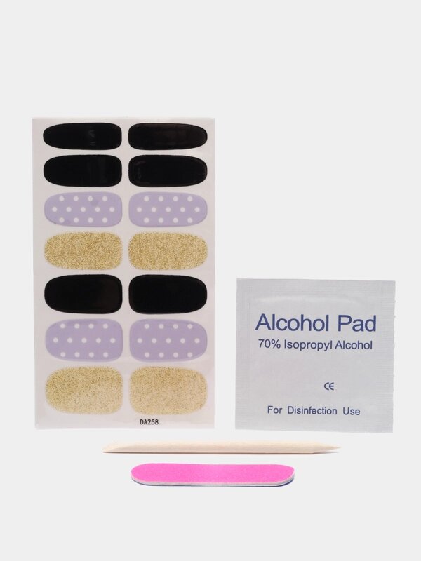 Лаковые полоски маникюр топ, дизайн ногтей, наклейки для ногтей, набор