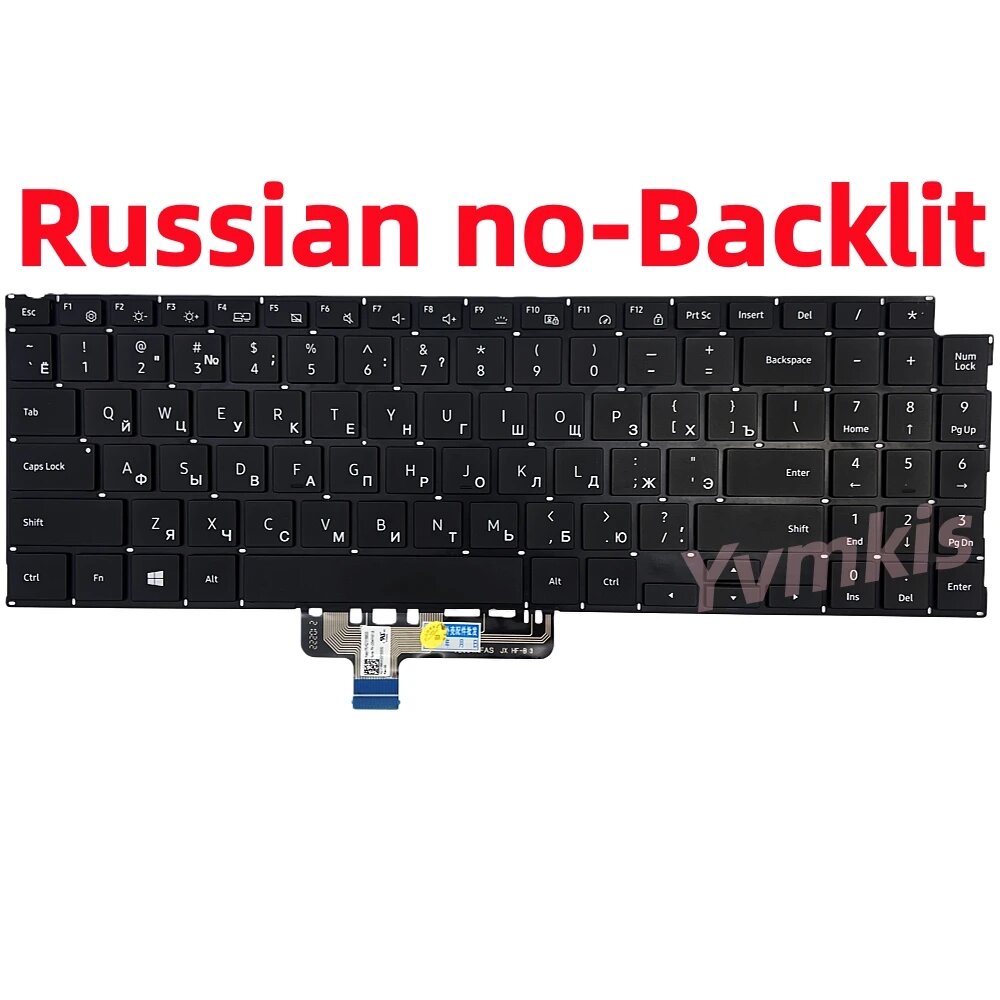 Русская backlit клавиатура XIN-JIMY для Samsung Galaxy Book NP750XDA NP755XDA