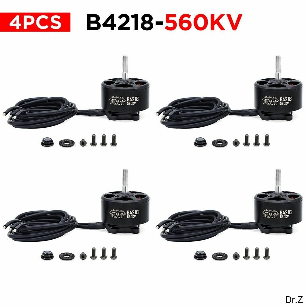 Surpass Hobby BAT B Series - бесщеточные моторы (B3214/B3220/B4214/B4218, 14 полюсов). Надежные 4-полосные двигатели для RC моделей: автомобилей, катеров и внедорожников