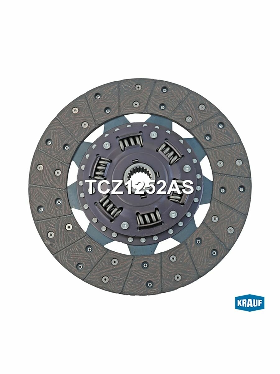 Диск сцепления ведомый KRAUF TCZ1252AS для а/м TOYOTA Hiace, TOYOTA Land Cruiser Prado / Тойота Хайэйс, Ленд Крузер Прадо
