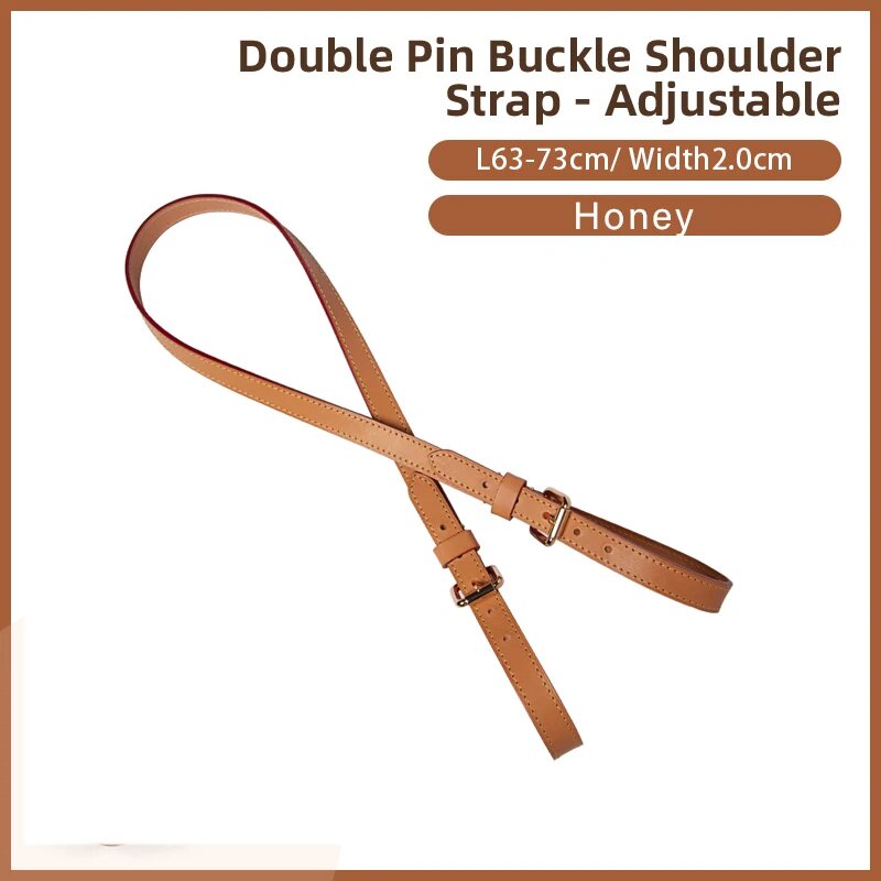 CRAZYSMITH Кожаный ремень для сумки LV Noe, 100% оригинальная замена, регулируемый кошелек, длинные ремни, аксессуары для сумок for LOUIS VUITTON Noe Bag Коричневый, honey 63-73CM