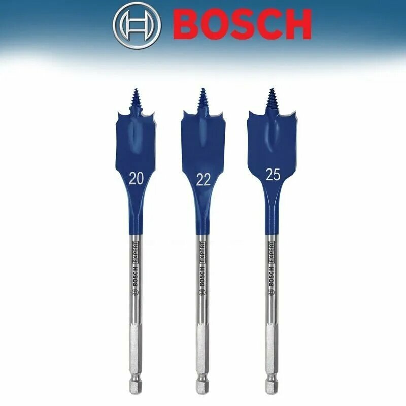 BOSCH 2608900331 Набор сверл Expert Self Cut Speed Spade (3 шт) Точное сверление металлических материалов инструмент