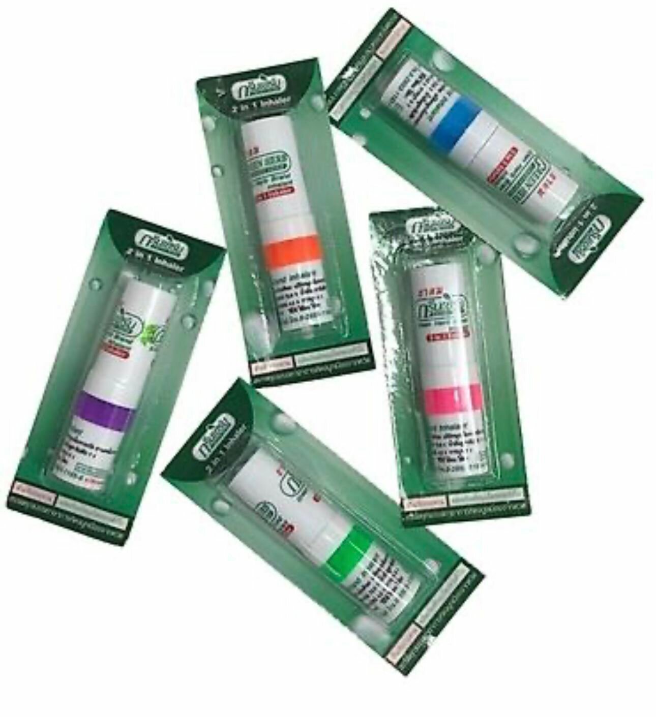 Карандаш (1 шт) нюхалка с эфирными маслами Green Herb 2 in 1 Тайланд ,2 мл