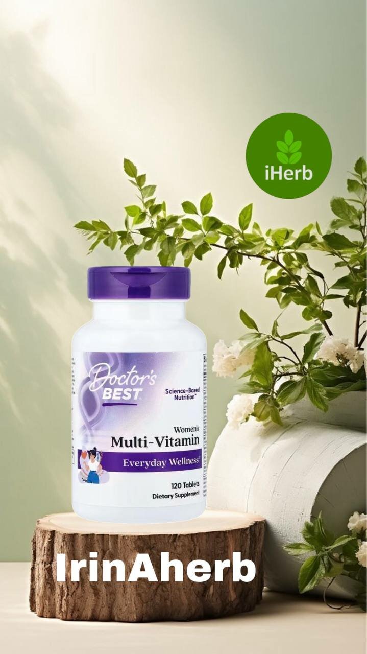 Doctor's Best, мультивитамины для женщин, 120 таблеток