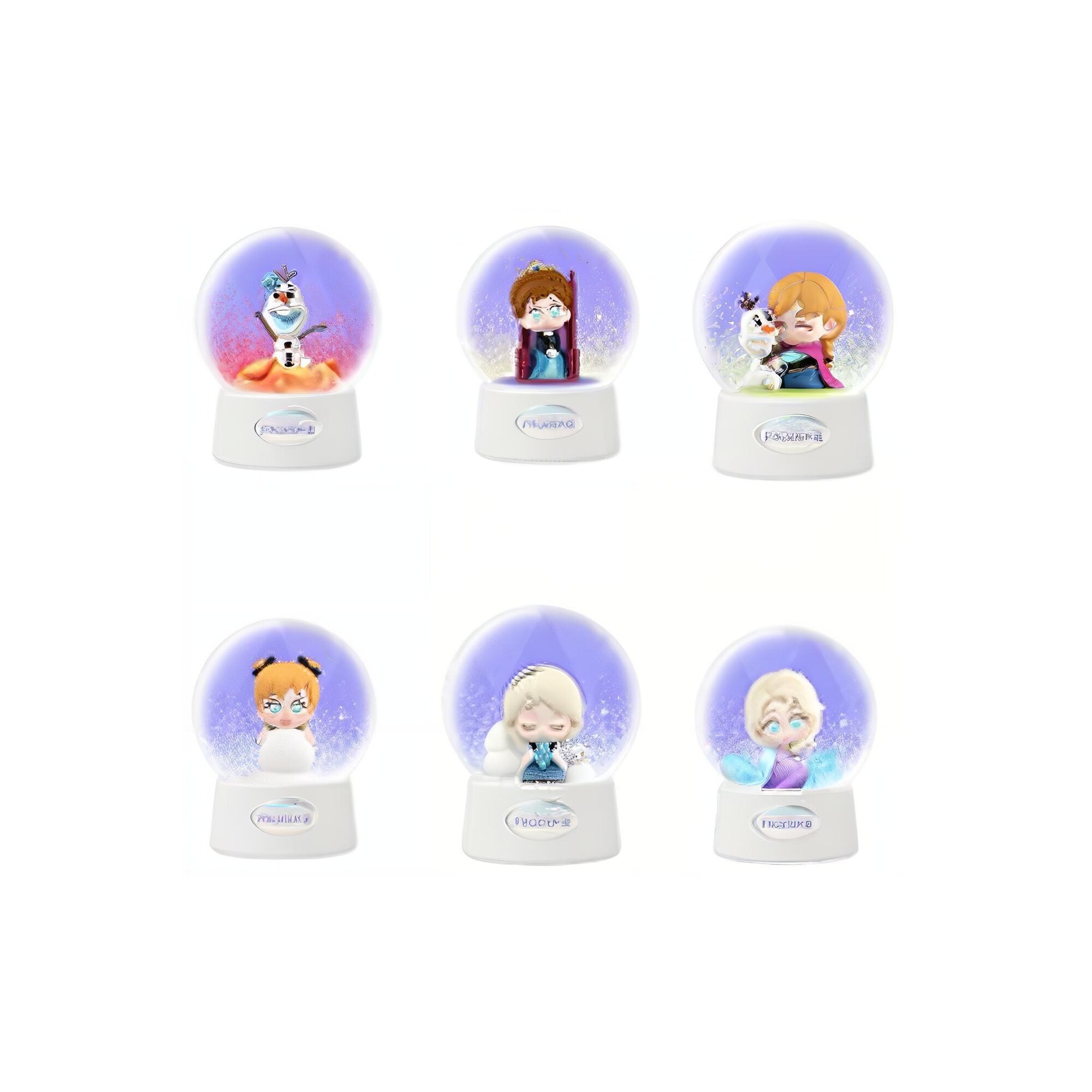 52TOYS x Disney Frozen Коллекция Снежный Шар Фигурка Слепой Коробка 1 Слепой Бокс Полная Коробка 6 Штук