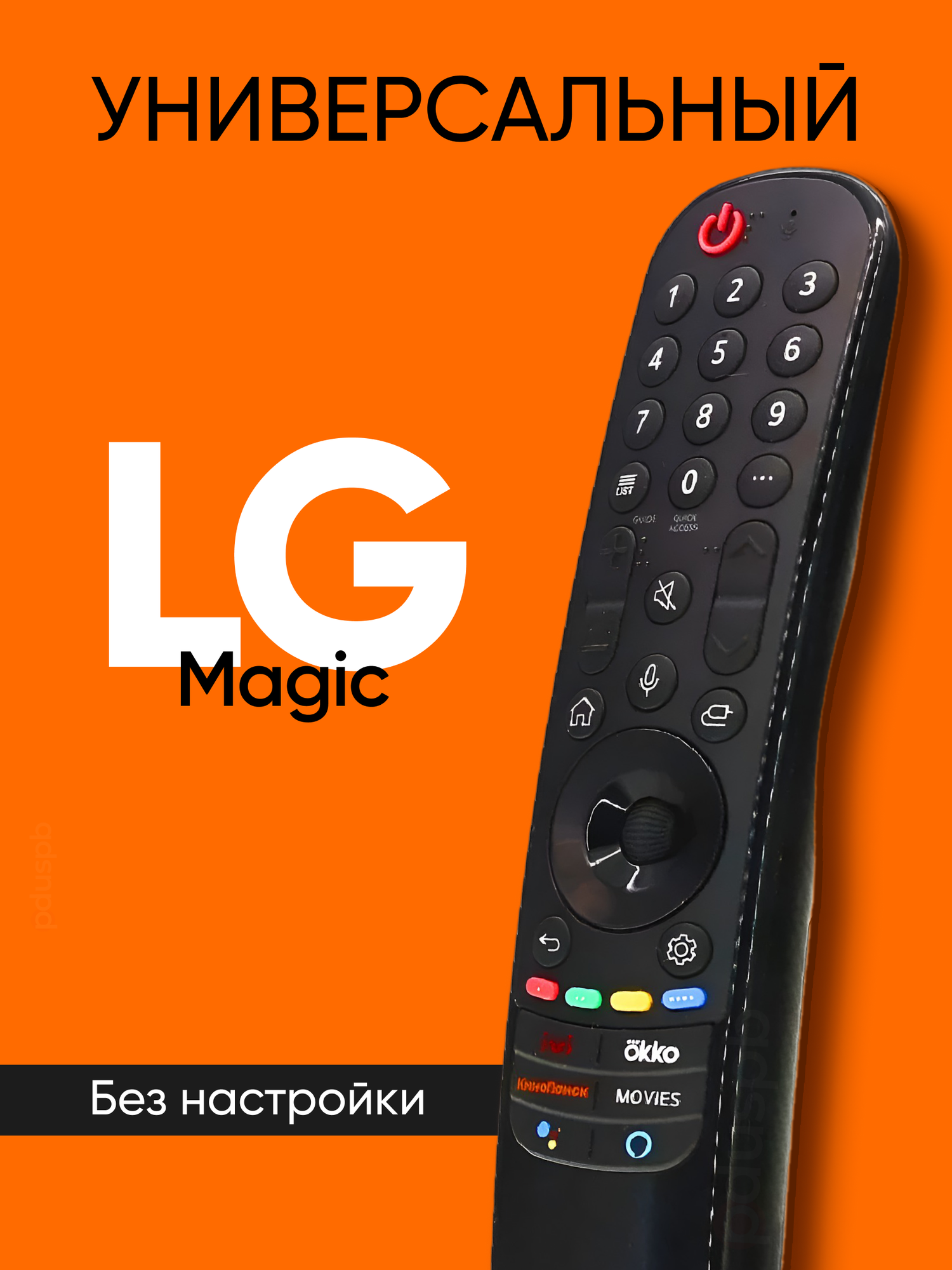 Голосовой пульт Magic Remote Smart MR21GA с функцией IVI для смарт телевизора LG /Лджи, / аэромышь