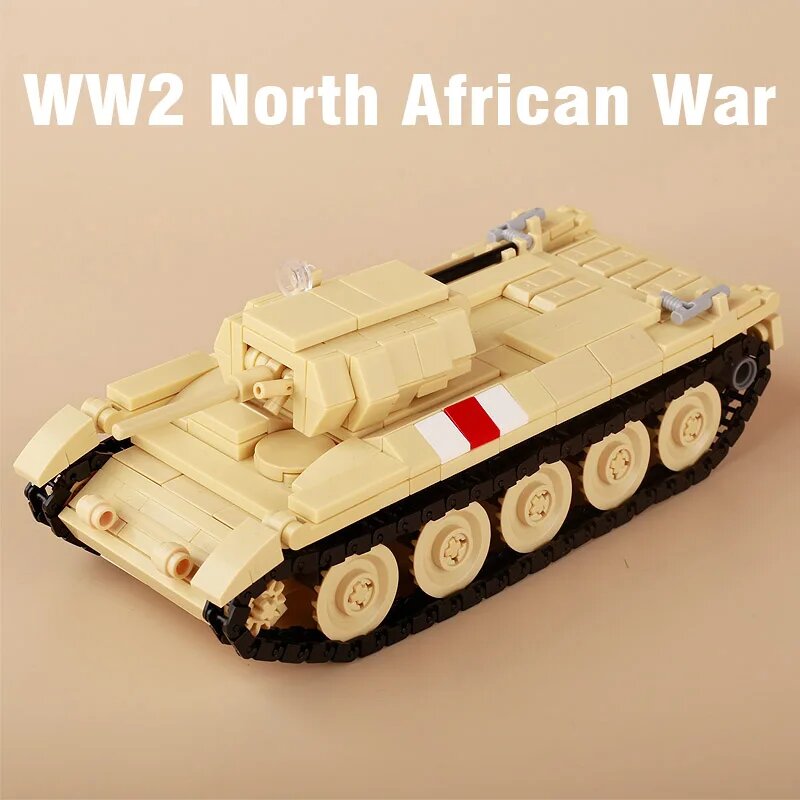 Конструктор танк WW2, цвет B22-11-2, 487 деталей