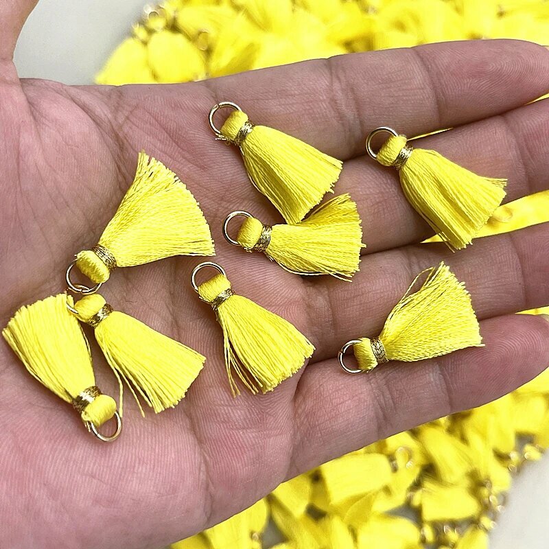 Вискозные кисточки WPQQHYGT, 10 шт, 2 см Желтый, 30