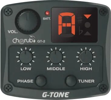Звукосниматель для акустической гитары Cherub GT-2 с темброблоком, Cherub (Черуб)