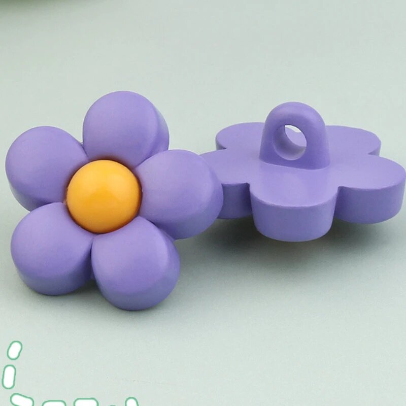 Пуговицы ZheHui пластиковые детские 10 шт. Фиолетовый, 18mm 10pcs, 13