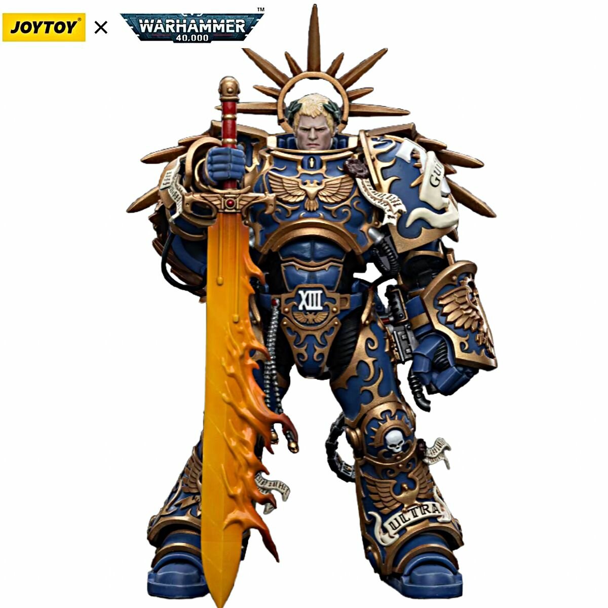 Фигурка подвижная JOYTOY Warhammer 40000 1:18 Ultramarines Primarch Roboute Guilliman