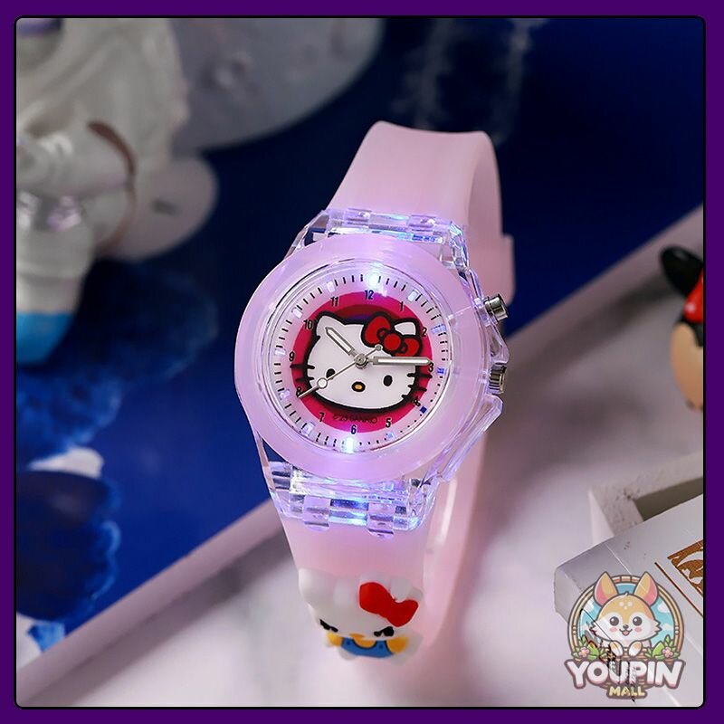 Детские часы на кварцевом механизме с силиконовой ремешкой, на которых изображены мультфильмовые персонажи Марвел и которые светятся в темноте