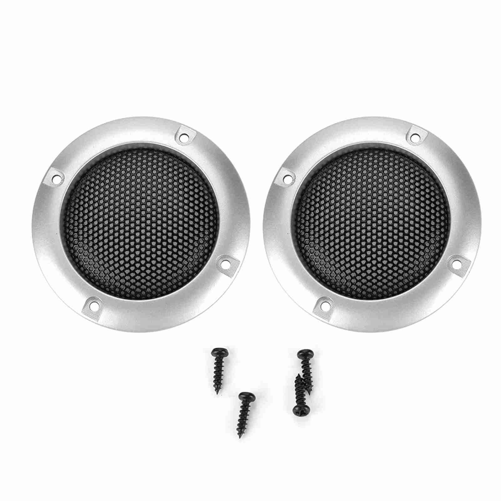 Декоративная сетка для динамика 2", сталь, серебристый цвет