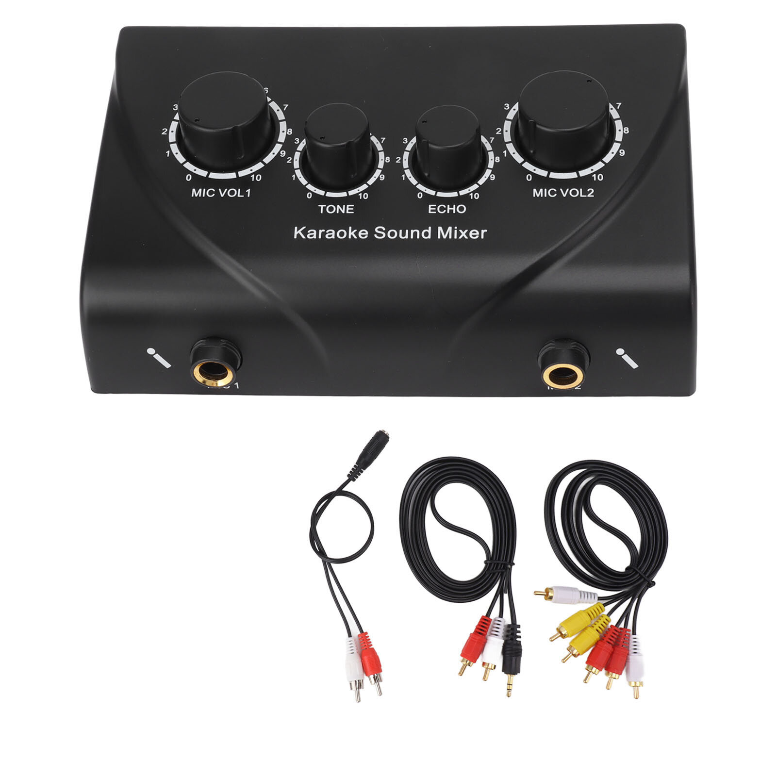 Миниатюрный портативный звуковой микшер для караоке, для компаний и семейных мероприятий, вилка 100–240 В (британское стандартное напряжение).