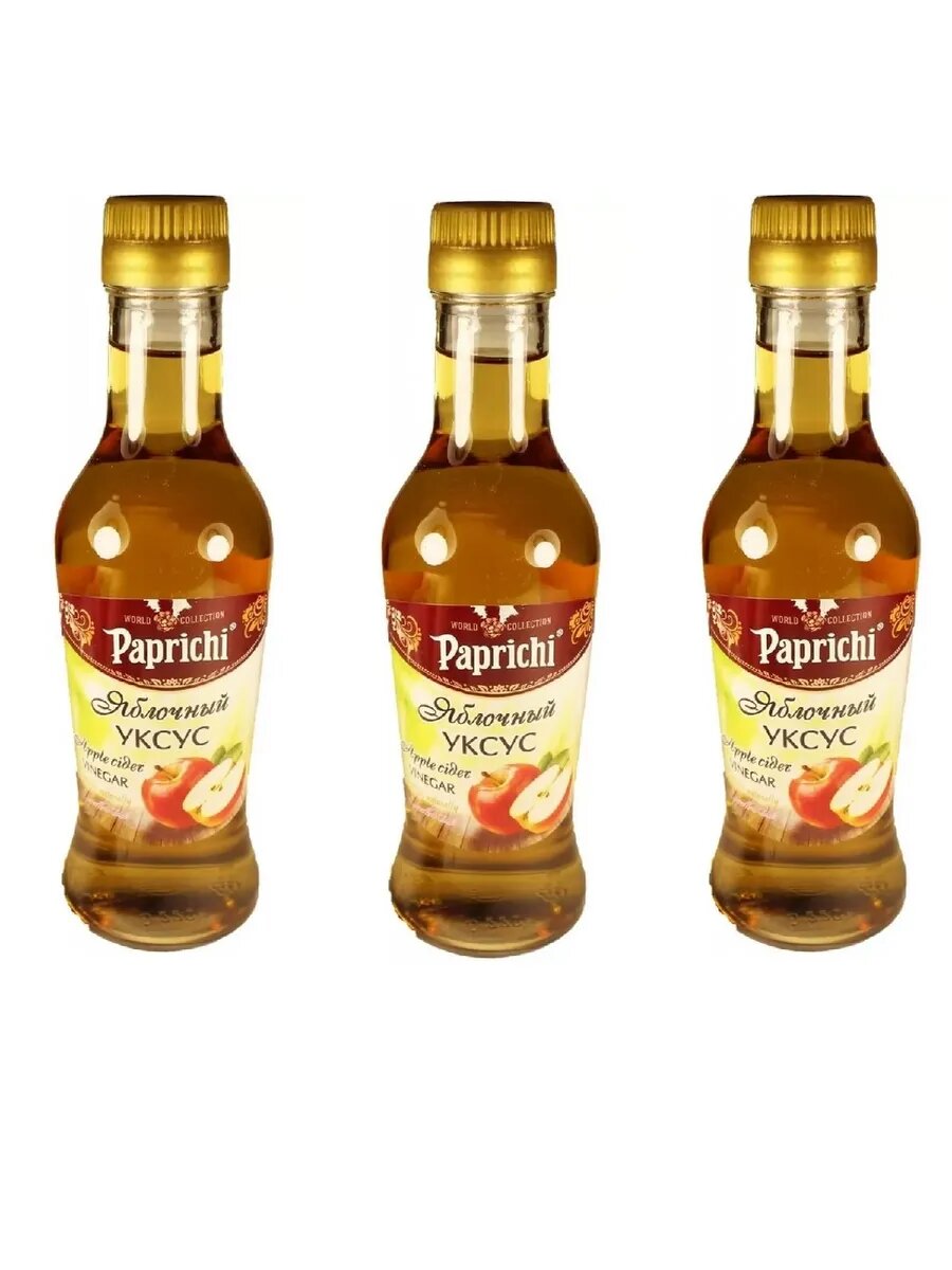 Уксус Paprichi яблочный, 220 мл, 3 шт