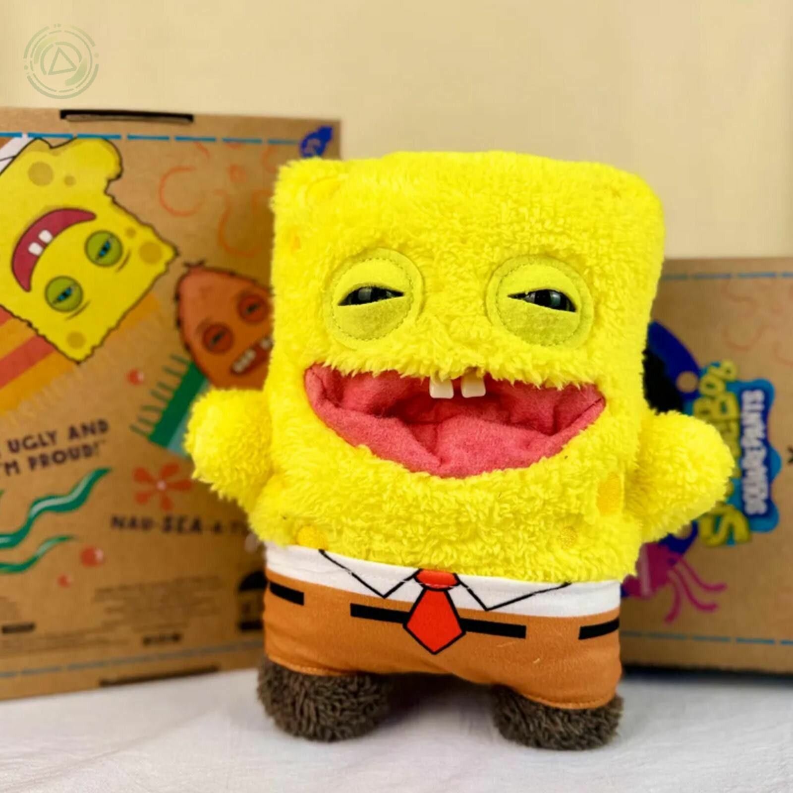 Опустошенная плюшевая игрушка-мутант Губка Боб