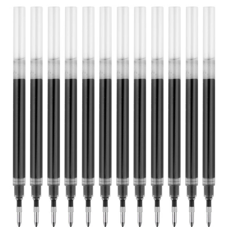 BAOKE PS1800 0,7 мм высокоемкостной гелевой перечней, шаричной ручкой чернильные картриджи, черный, 12 штук / коробка