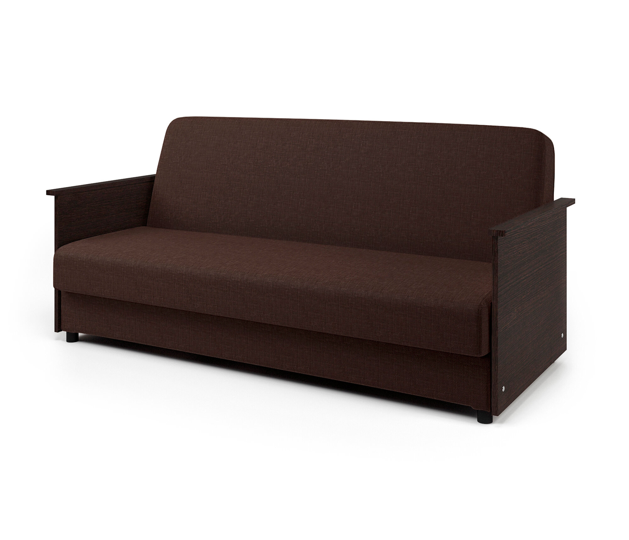Диван-кровать Шарм-Дизайн Лига Д, диван раскладной, книжка, Венге рогожка шоколад
