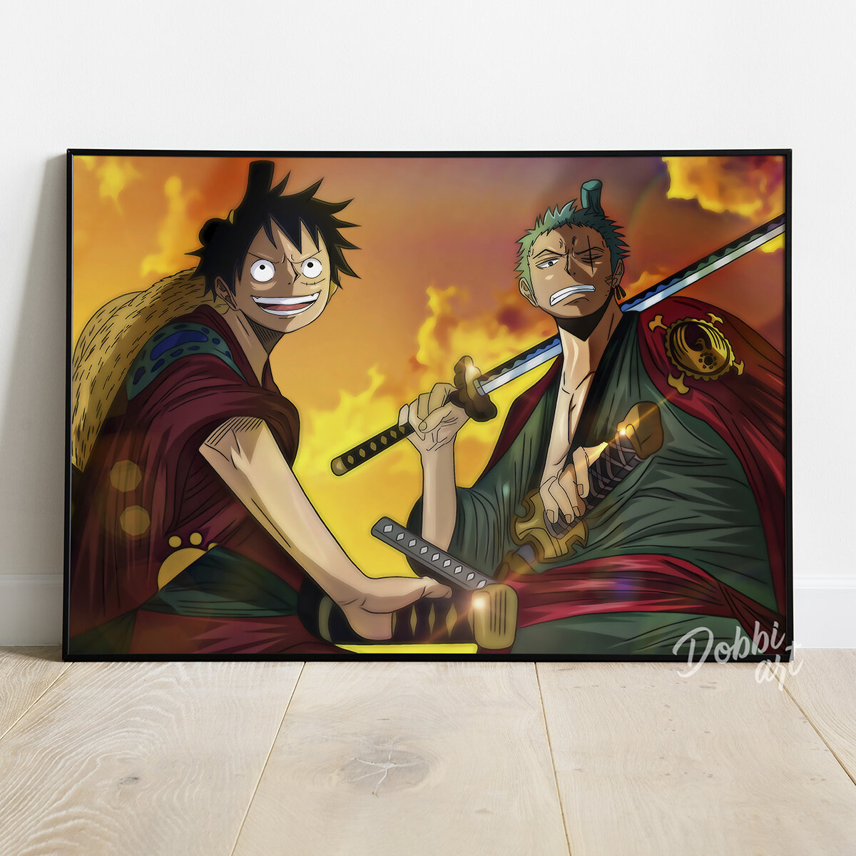 Постер Ван Пис 30х40 см без рамы/ One Piece Аниме, Луффи Зоро