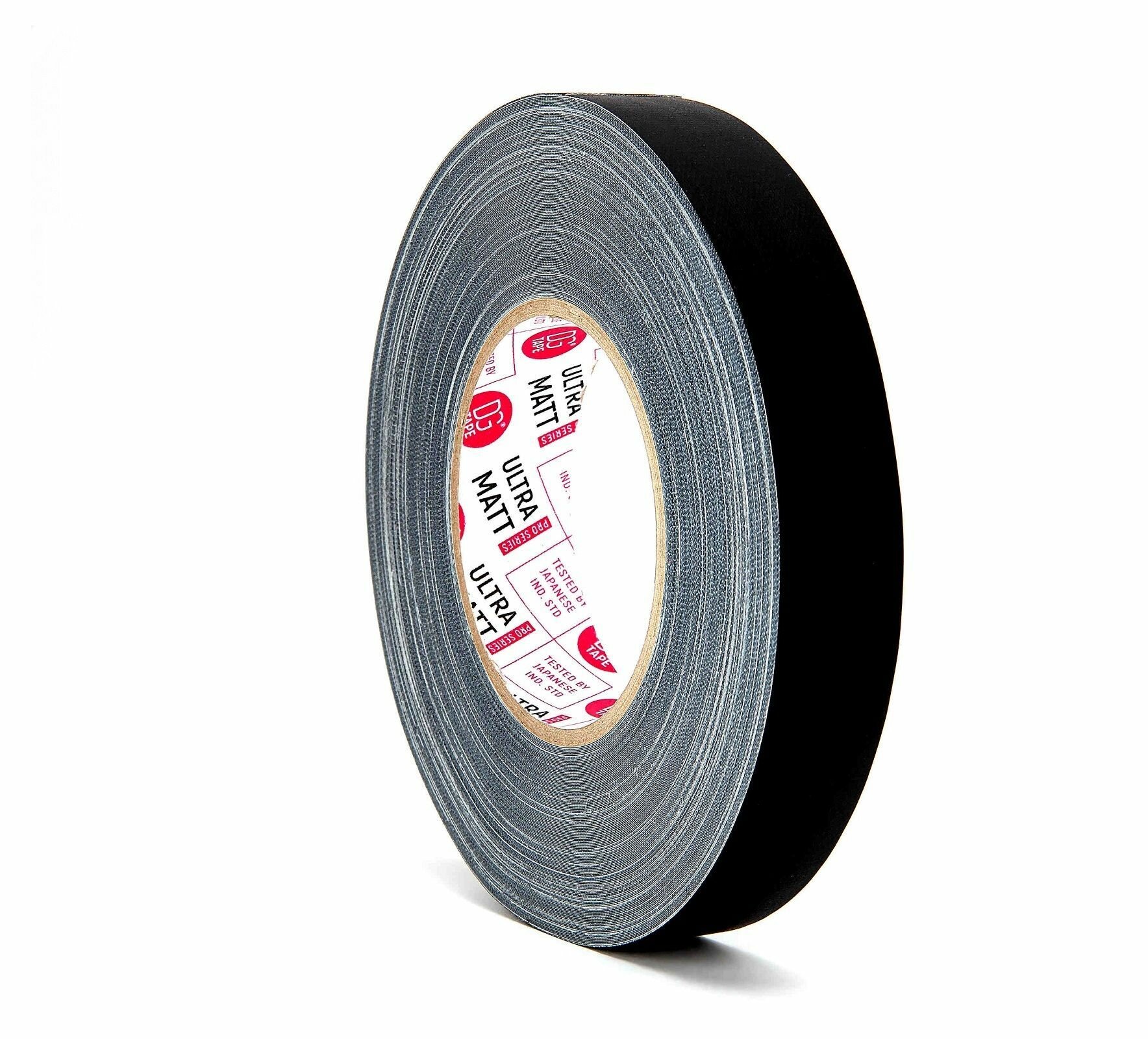Матовый гаффер тейп DGTAPE ultraMATT 25мм/50м, Черный. Клейкая gaffer-лента на тканевой основе